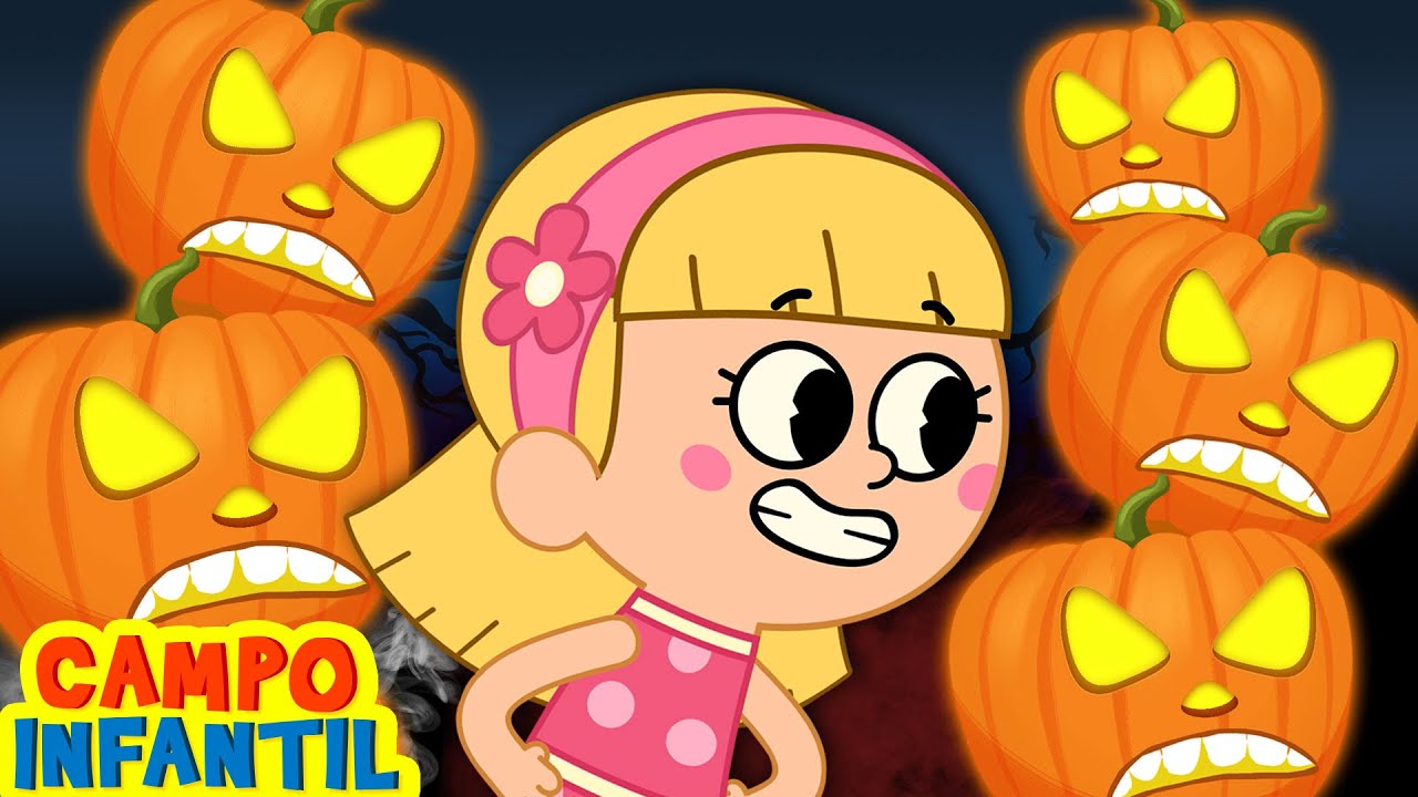 Canción de 5 calabazas aterradoras🎃 | Canciones para niños | Campo ...