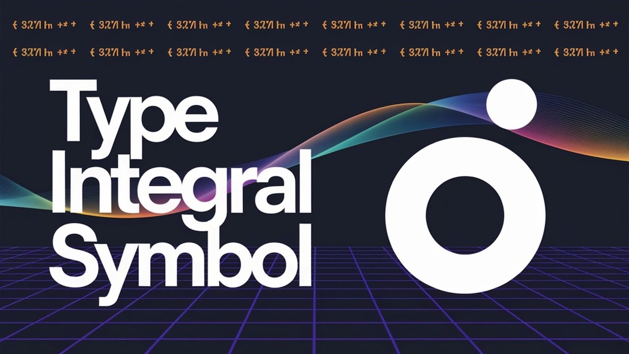 How To Type Double Integral Symbol In Word - YouTube