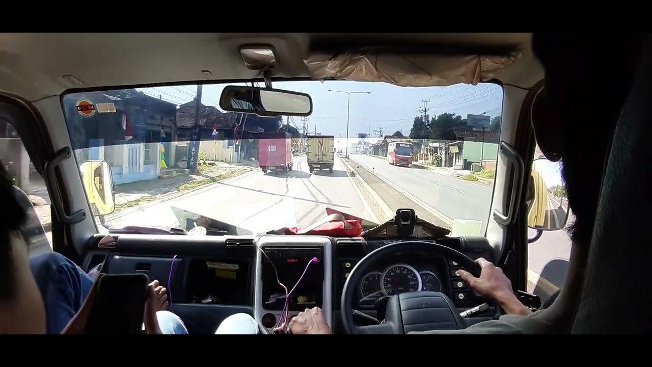 suasana jalan raya subah , kanan dan kiri ramai sekali #vlogtruck - YouTube