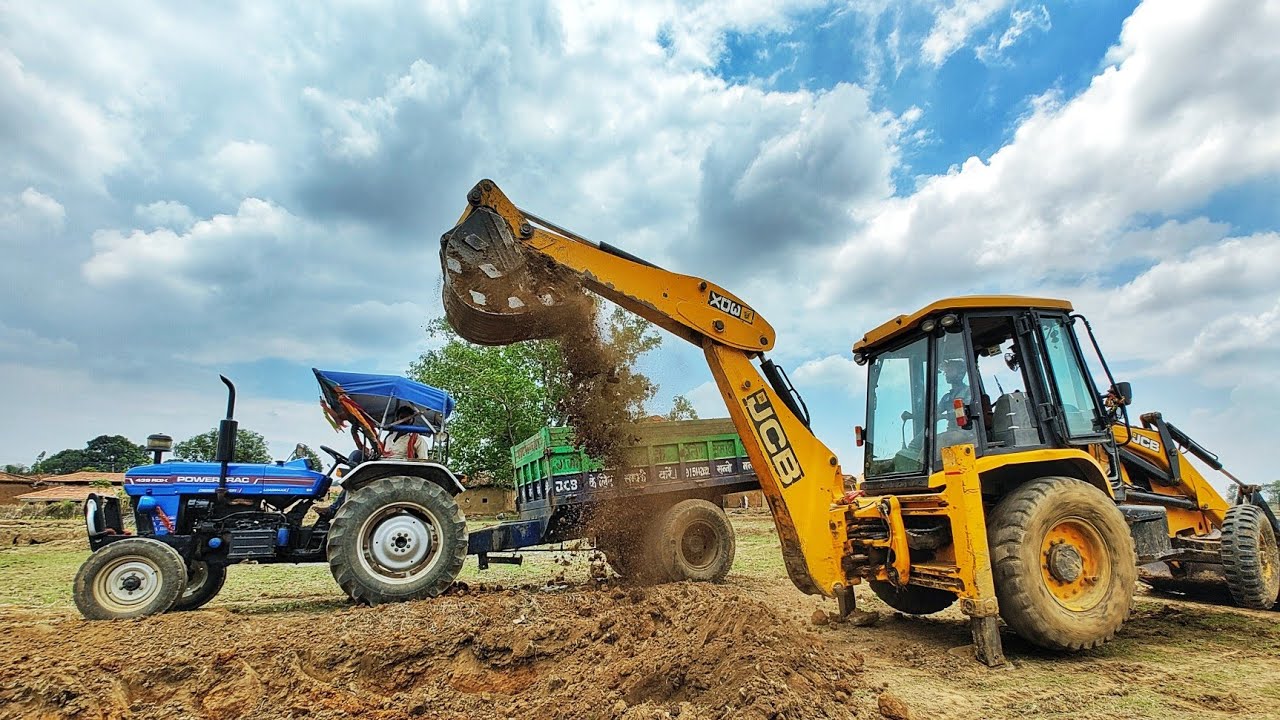 JCB 3DX MAKING POND FOR FISH 🐠 - YouTube