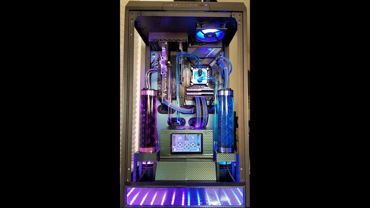 Custom water cooled computer build! 3D printed parts and infinity ...