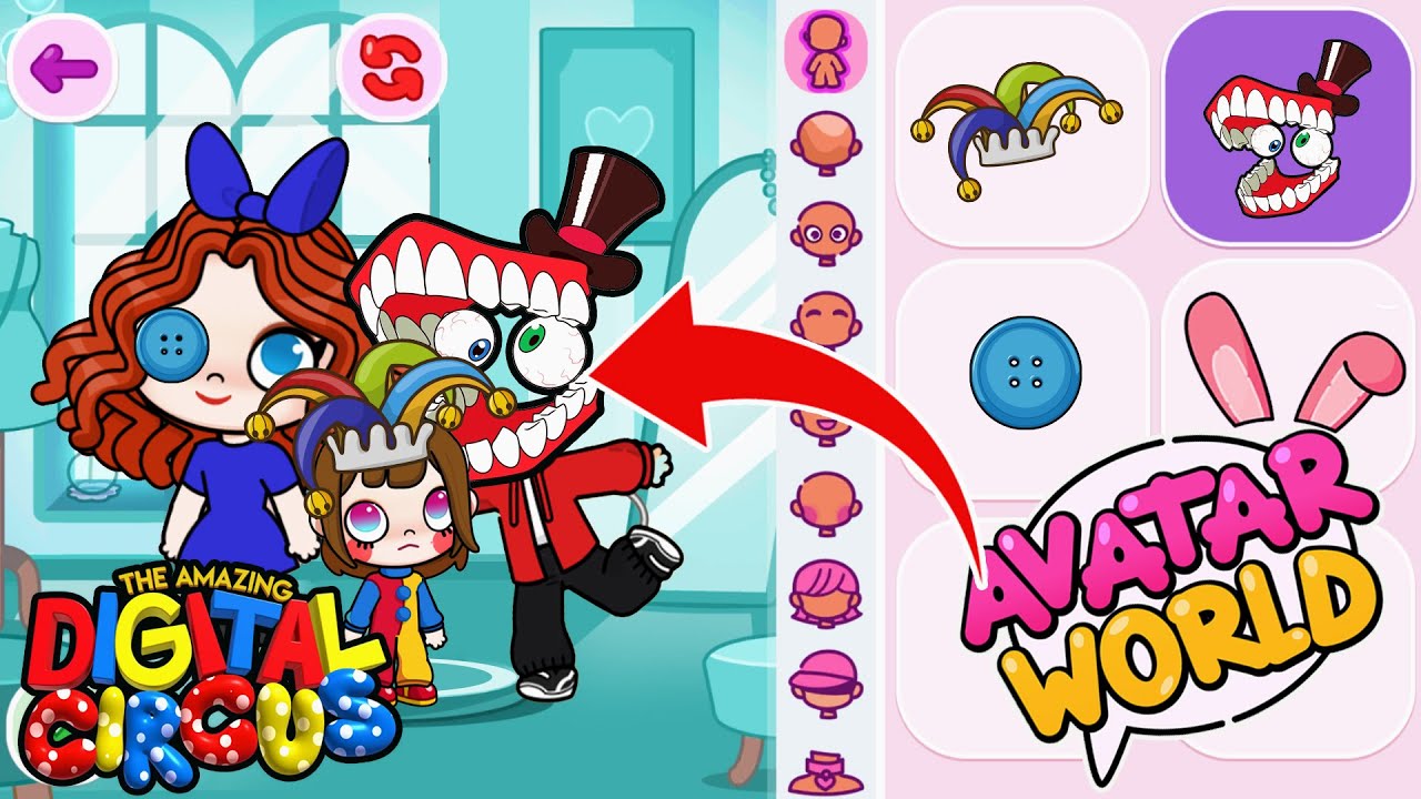 ME CONVIERTO en TODOS los PERSONAJES de AMAZING DIGITAL CIRCUS en ...