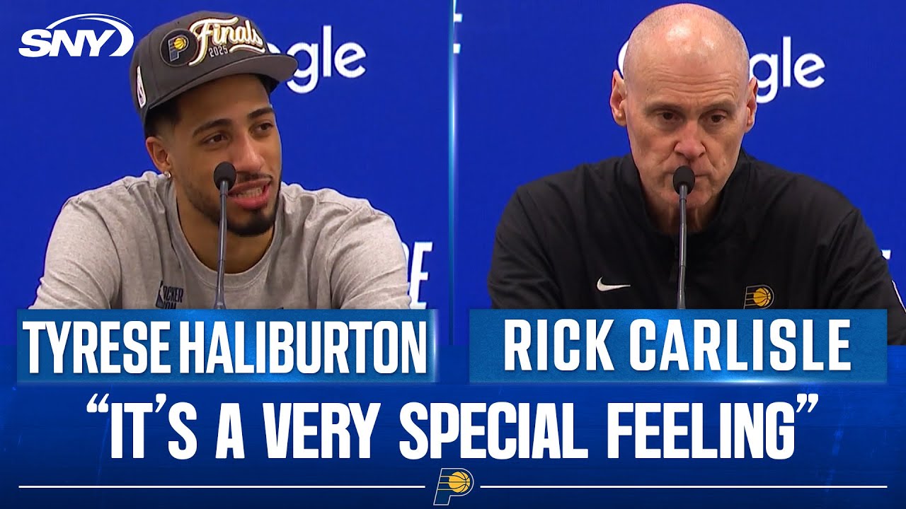 Rick Carlisle and Tyrese Haliburton on eliminating Knicks, facing OKC ...