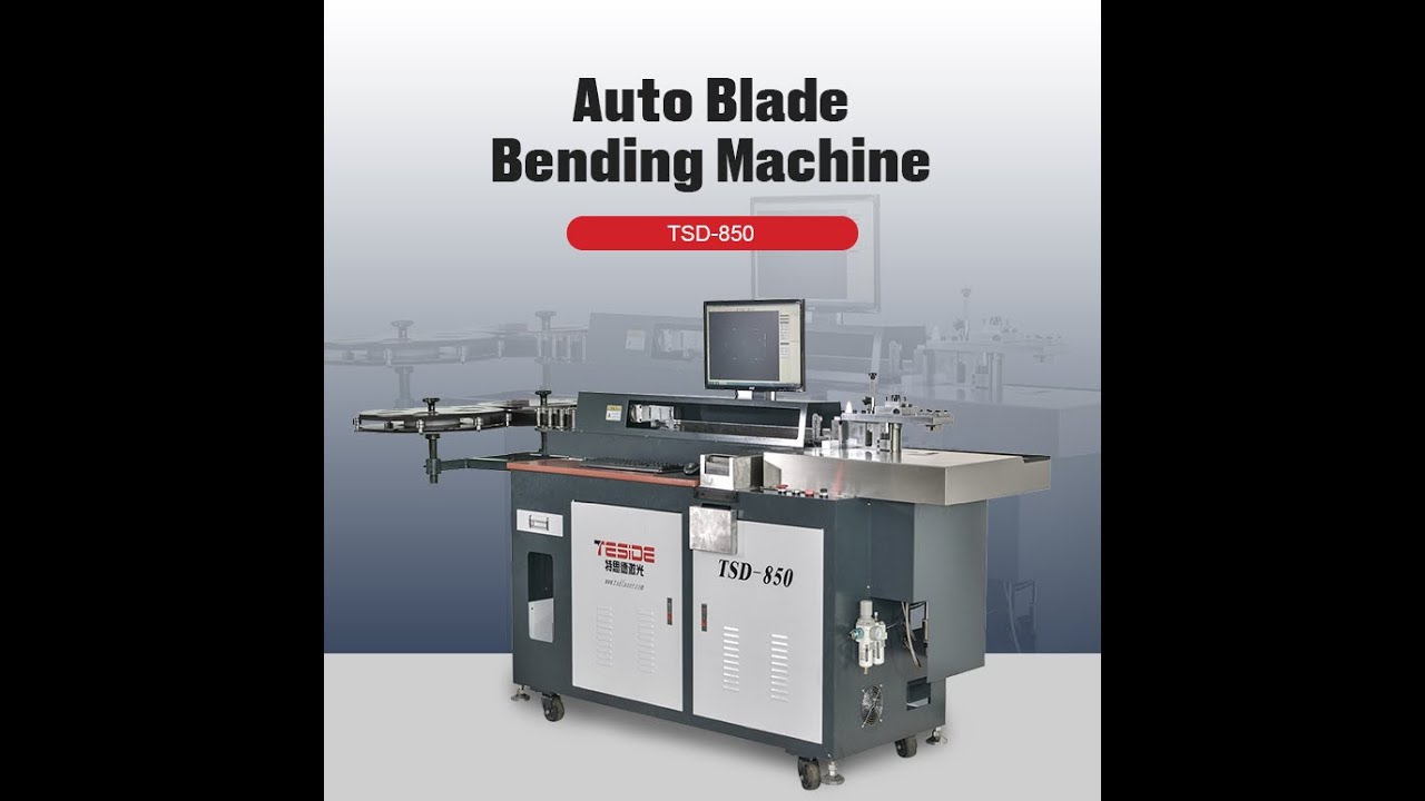Upgraded Auto Blade Bending Machine TSD 850 for Die Bending - YouTube