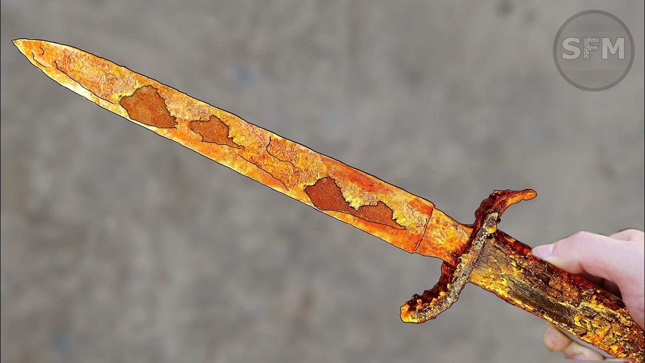 Restoration Old Very Rusted Dagger - YouTube