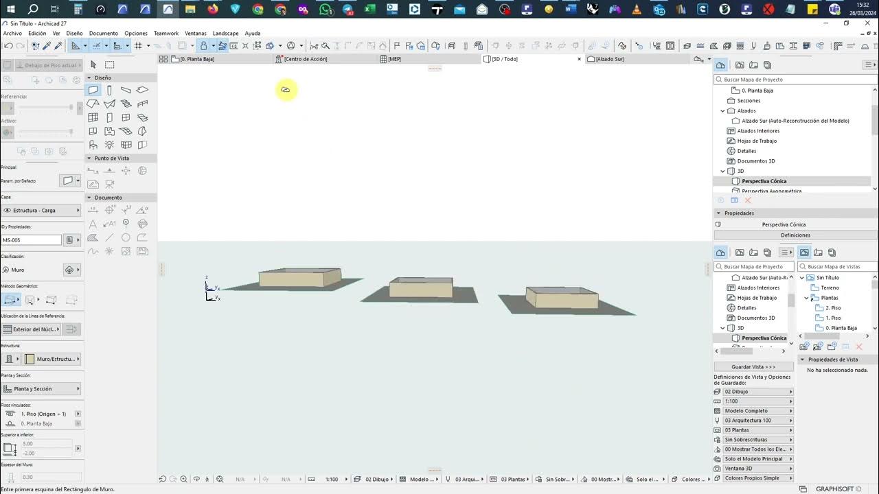 ARCHICAD TIP VISUALIZACION NIVELES MULTIPLES - YouTube