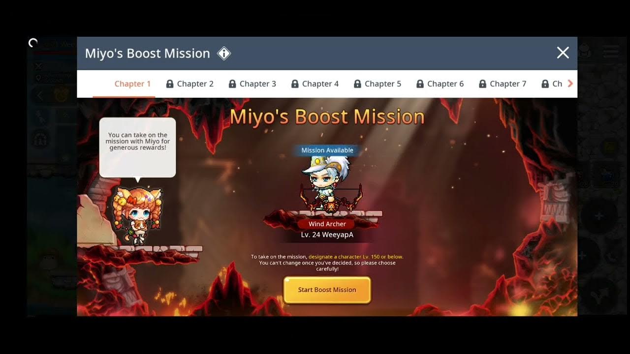 MapleStory M - Miyo's Boost Mission - YouTube
