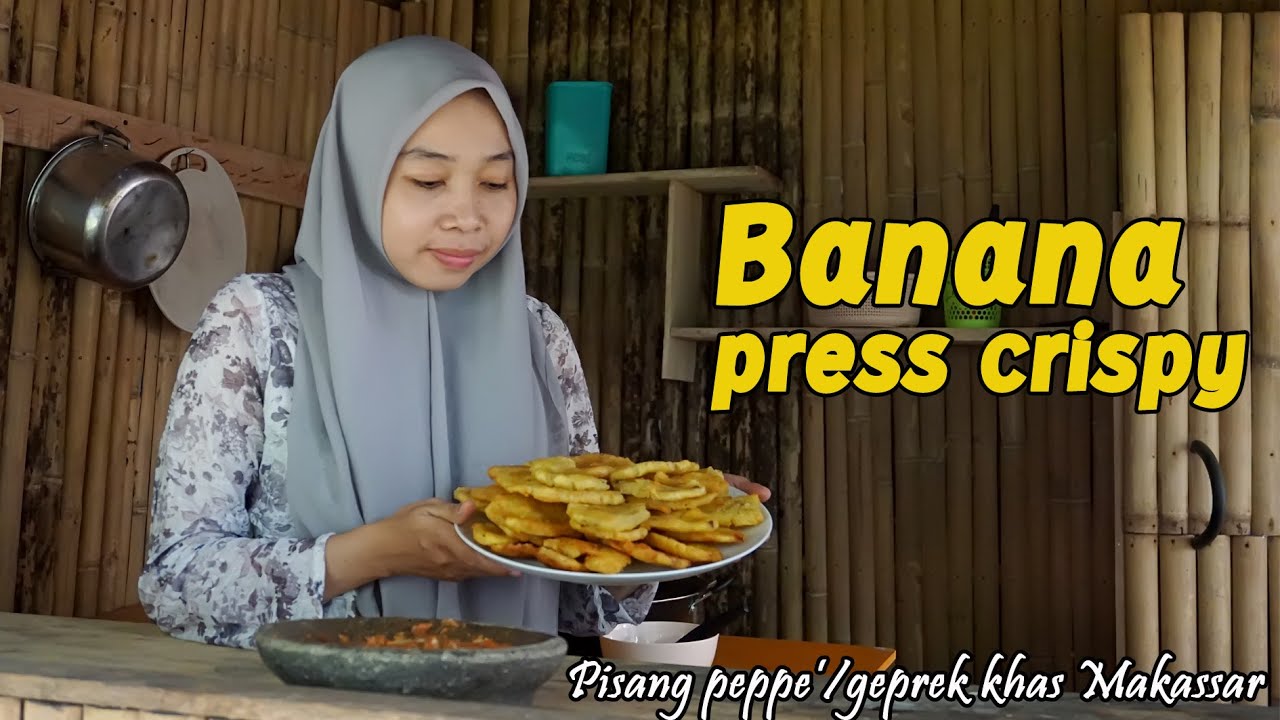 Membuat pisang Peppe' (Geprek ) || Masak didesa #pisangpeppe #annitata ...