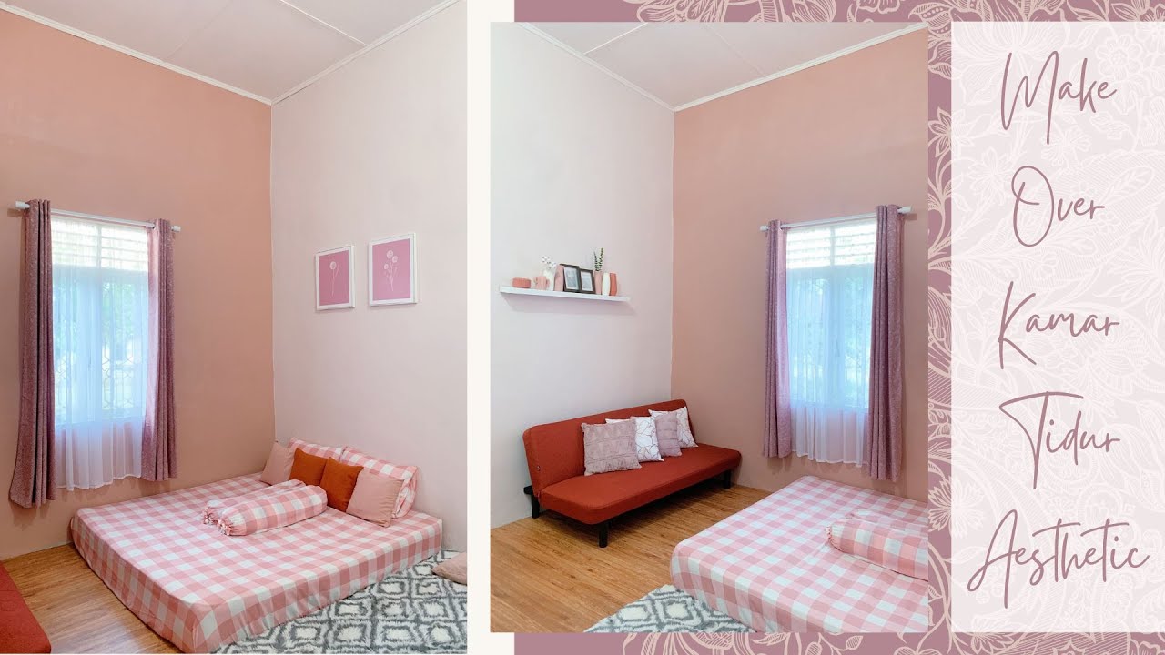 Make Over Kamar Tidur Pink Estetik dan Simpel - YouTube