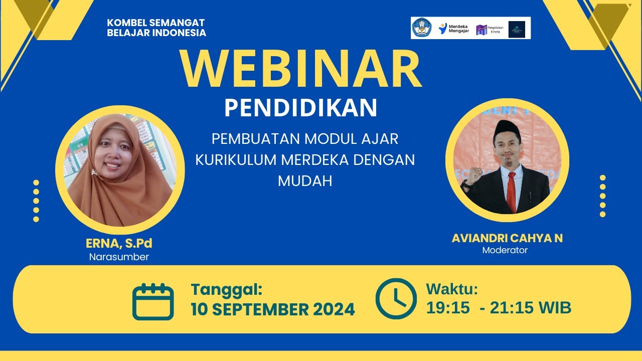 WEBINAR PEMBUATAN MODUL AJAR KURIKULUM MERDEKA DENGAN MUDAH - YouTube
