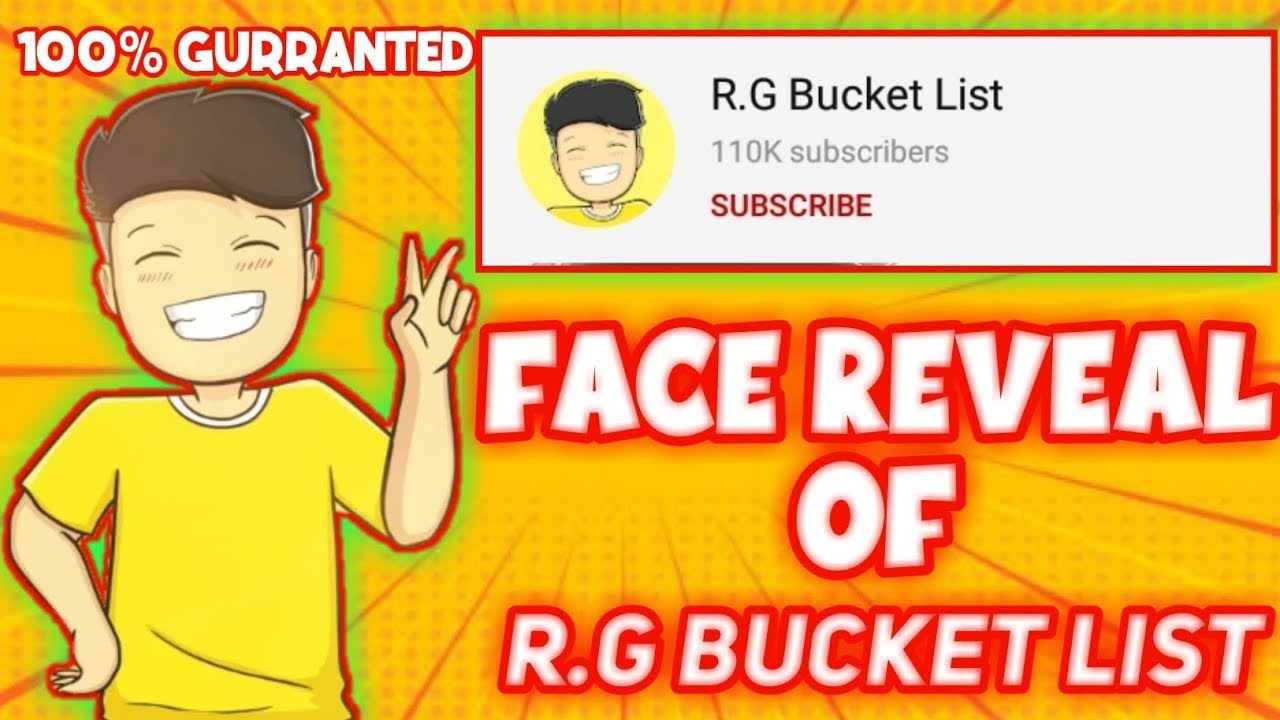 rgbucketlist face reveal accidentally on stream |face reveal of RG ...
