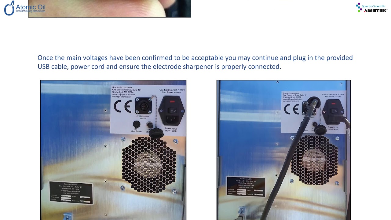 SpectrOil Q100 Setup 1 - YouTube