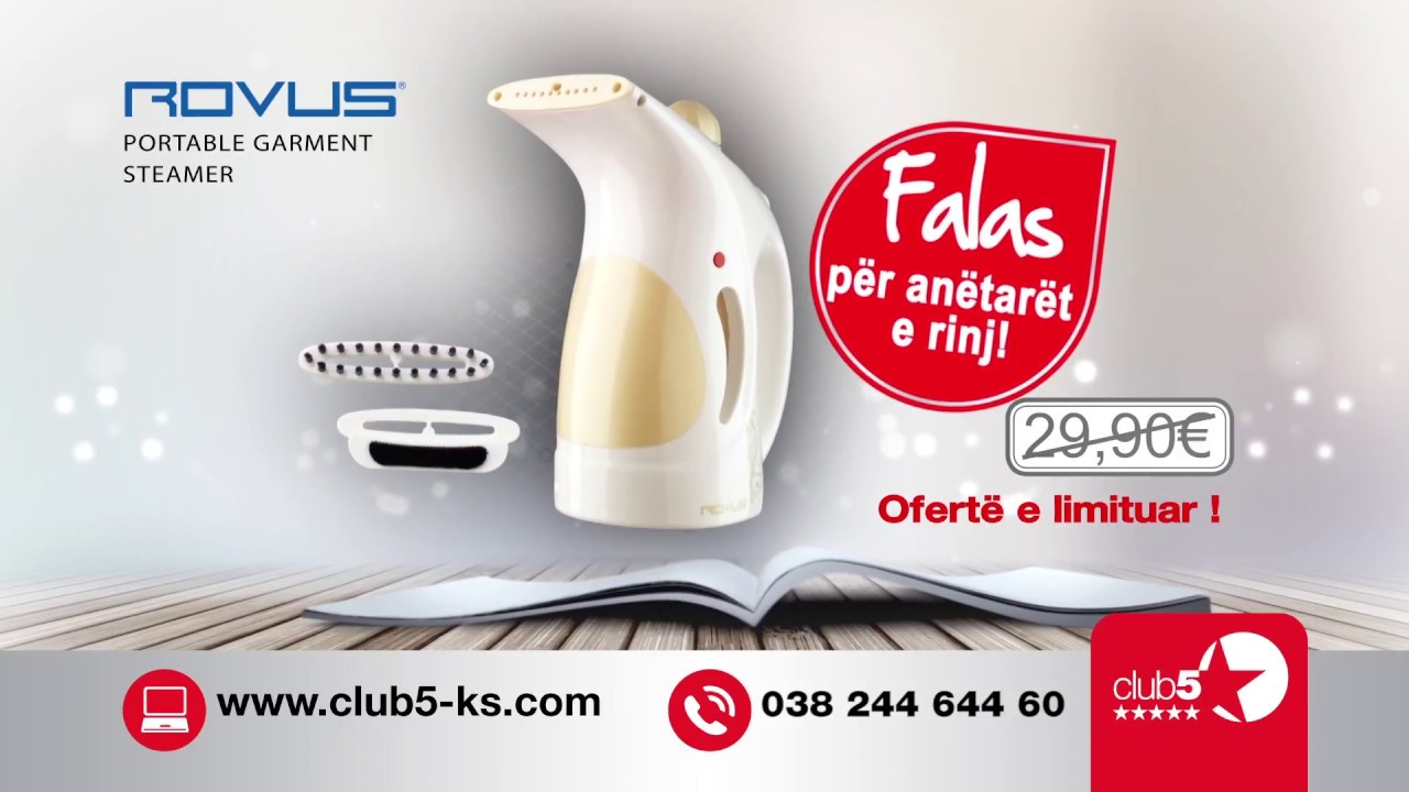 Hekur i mbartshëm me avull Rovus - YouTube