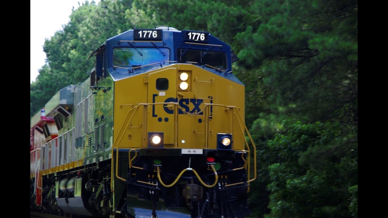 [RARE] CSX 911 and 1776: MY FIRST SERVICE HERITAGE UNITS! [4K] - YouTube