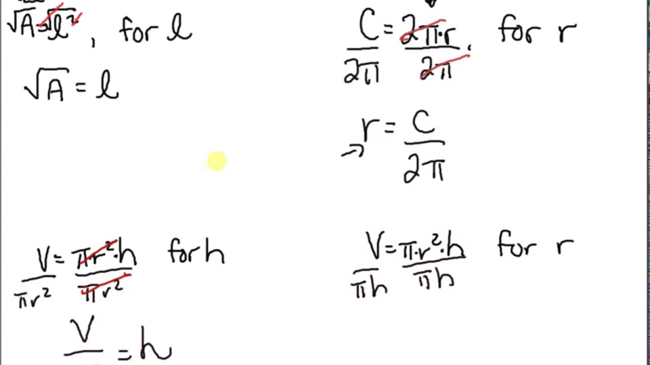 MPM1D 4.4 Modelling with Formulas Lesson Video 1 - YouTube