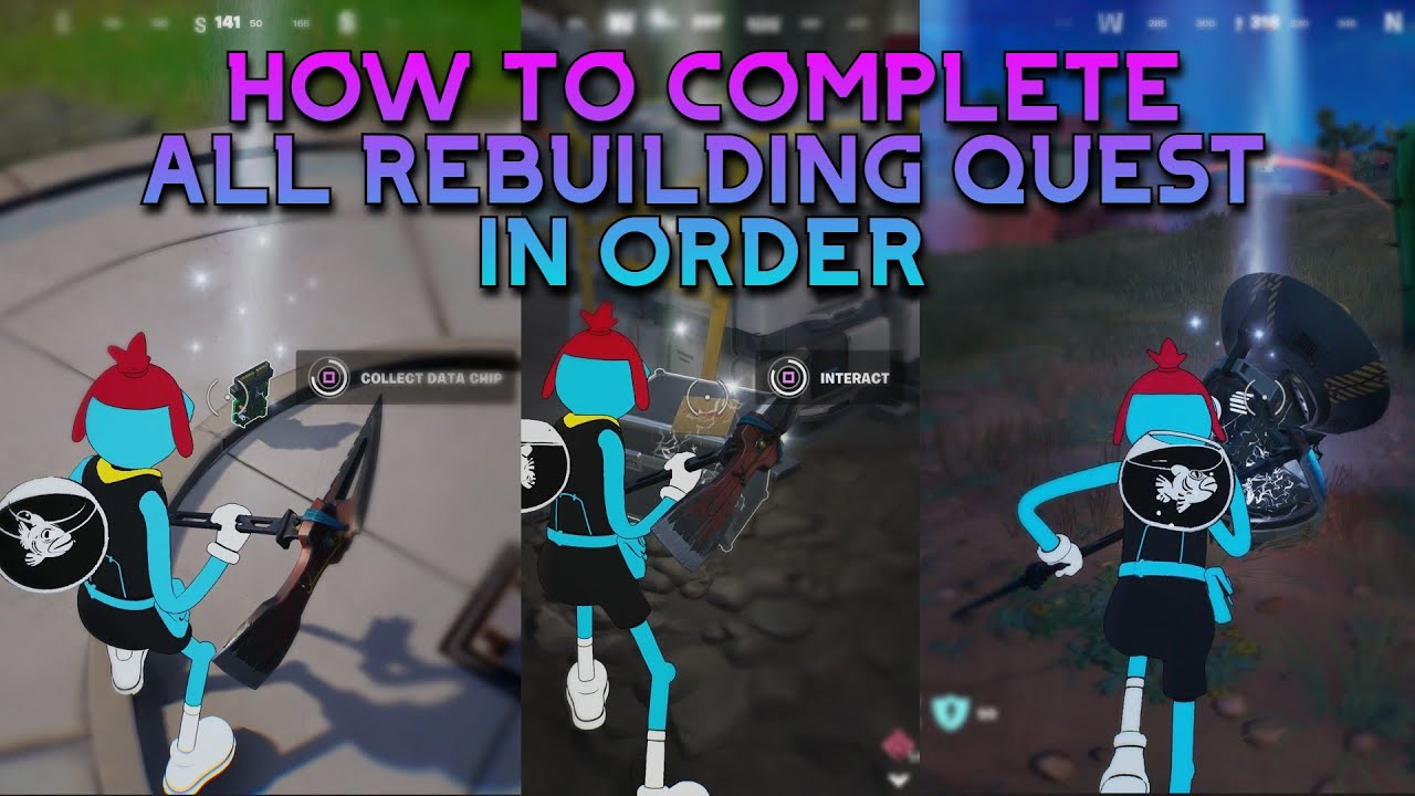 All Rebuilding Quest in Fortnite Chapter 3 Season 1 IN ORDER! - YouTube