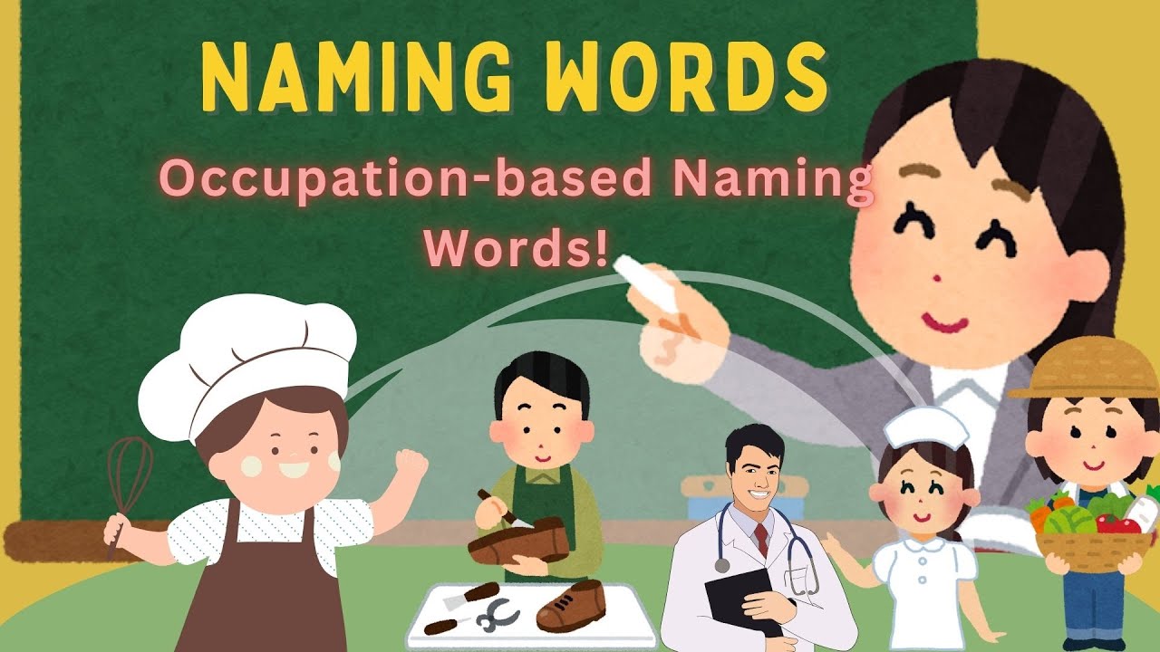 Naming Words | Occupation based naming word |Professions, Jobs or ...