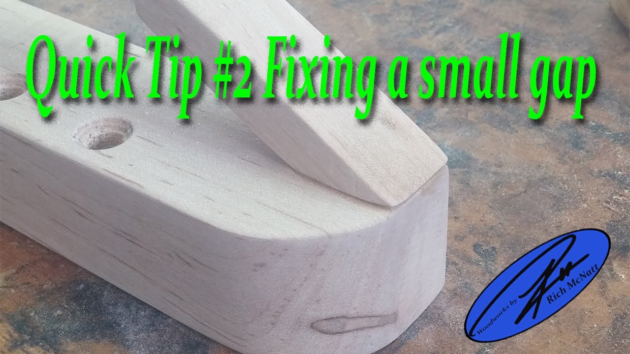 Quick tip Thursday #2 Fixing a small Gap - YouTube
