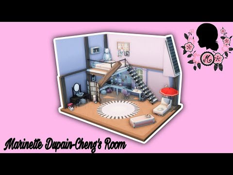 The Sims 4 | MARINETTE DUPAIN-CHENG'S ROOM | Speed Build | NO CC