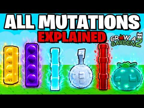 ALL MUTATIONS Explained in Grow A Garden 2! (SECRET Mutations + Multiplier )