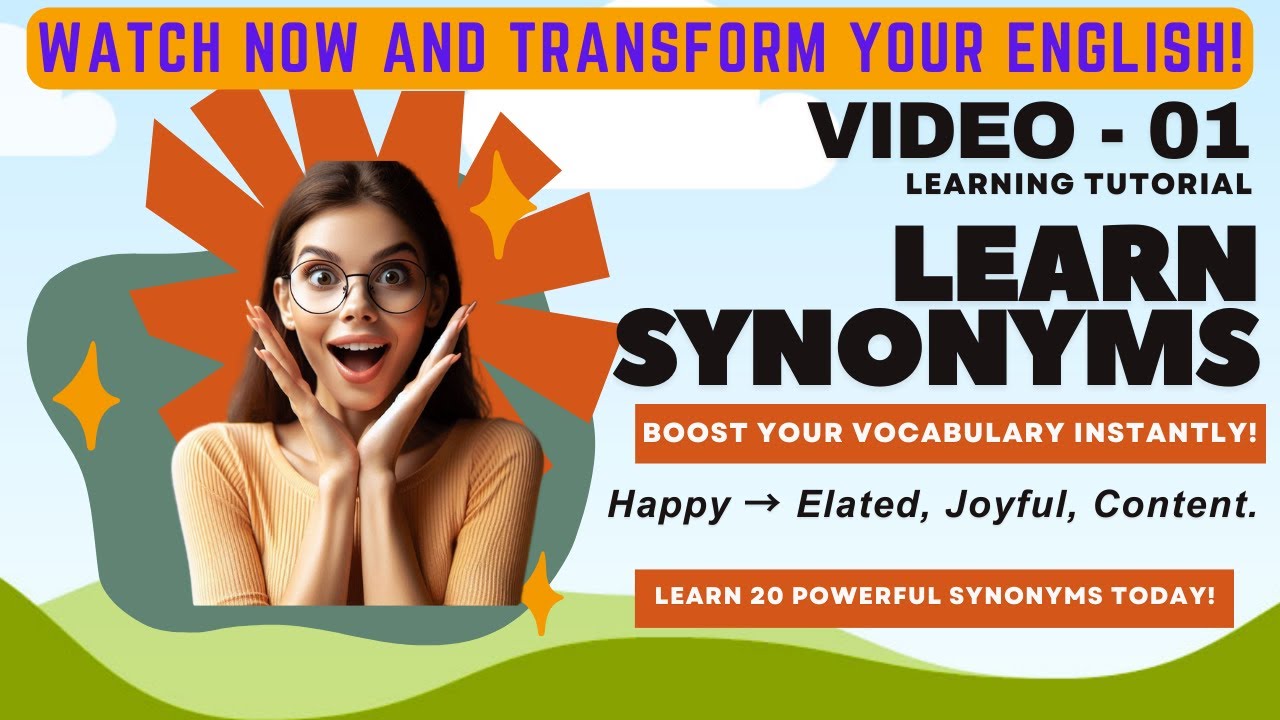 Enhance Your Vocabulary with 20 Must-Know Synonyms for Everyday Words ...