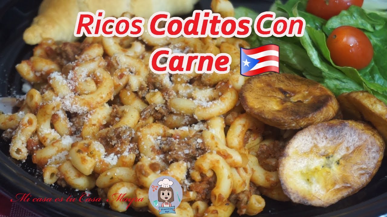 Como Hacer (CODITOS CON CARNE Molida)🥘💖😋Fácil Y Rápido* - YouTube