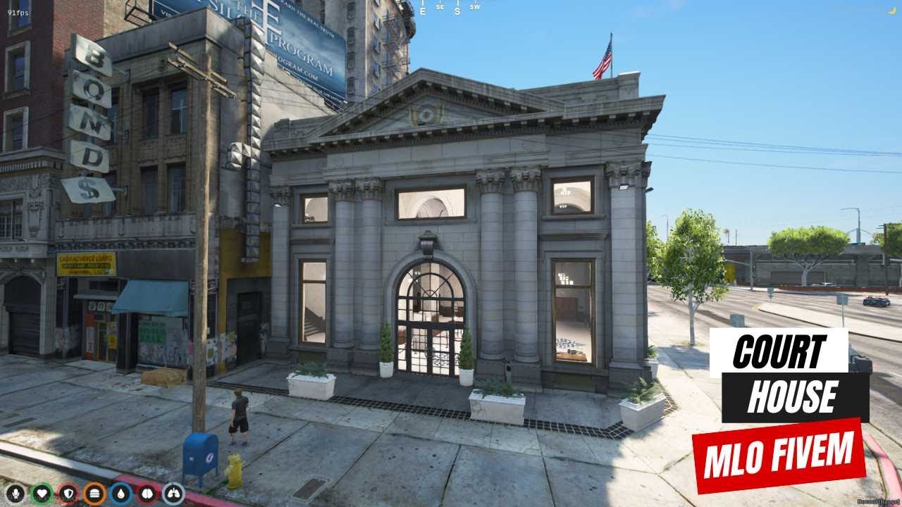 Court house mlo fivem | Interior & map for Roleplay | FiveM mlo - YouTube