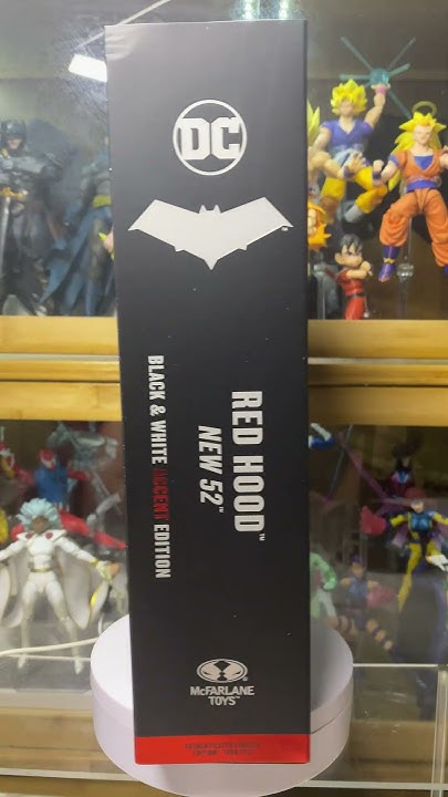 IN-BOX LOOK NEW 52 Red Hood Black & White Accent Edition Mcfarlane DC Multiverse Action Figure ...