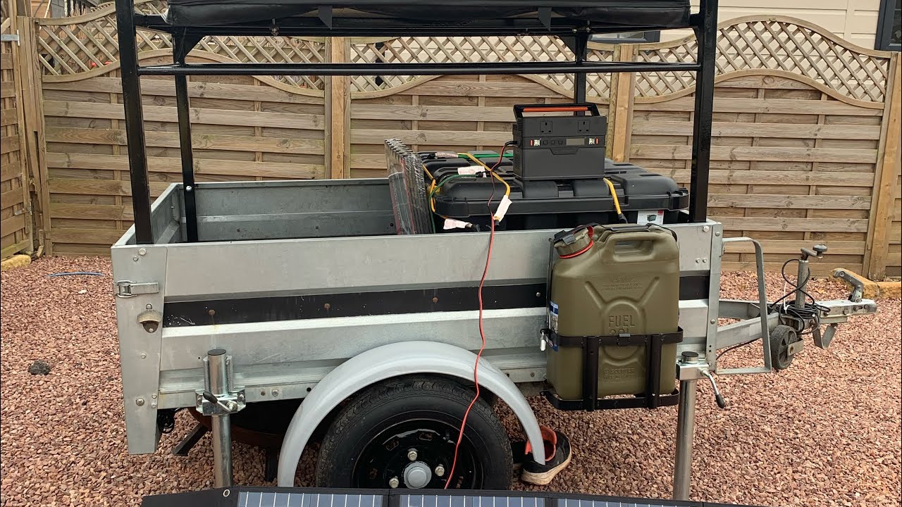 DIY Rooftop tent Trailer build - YouTube