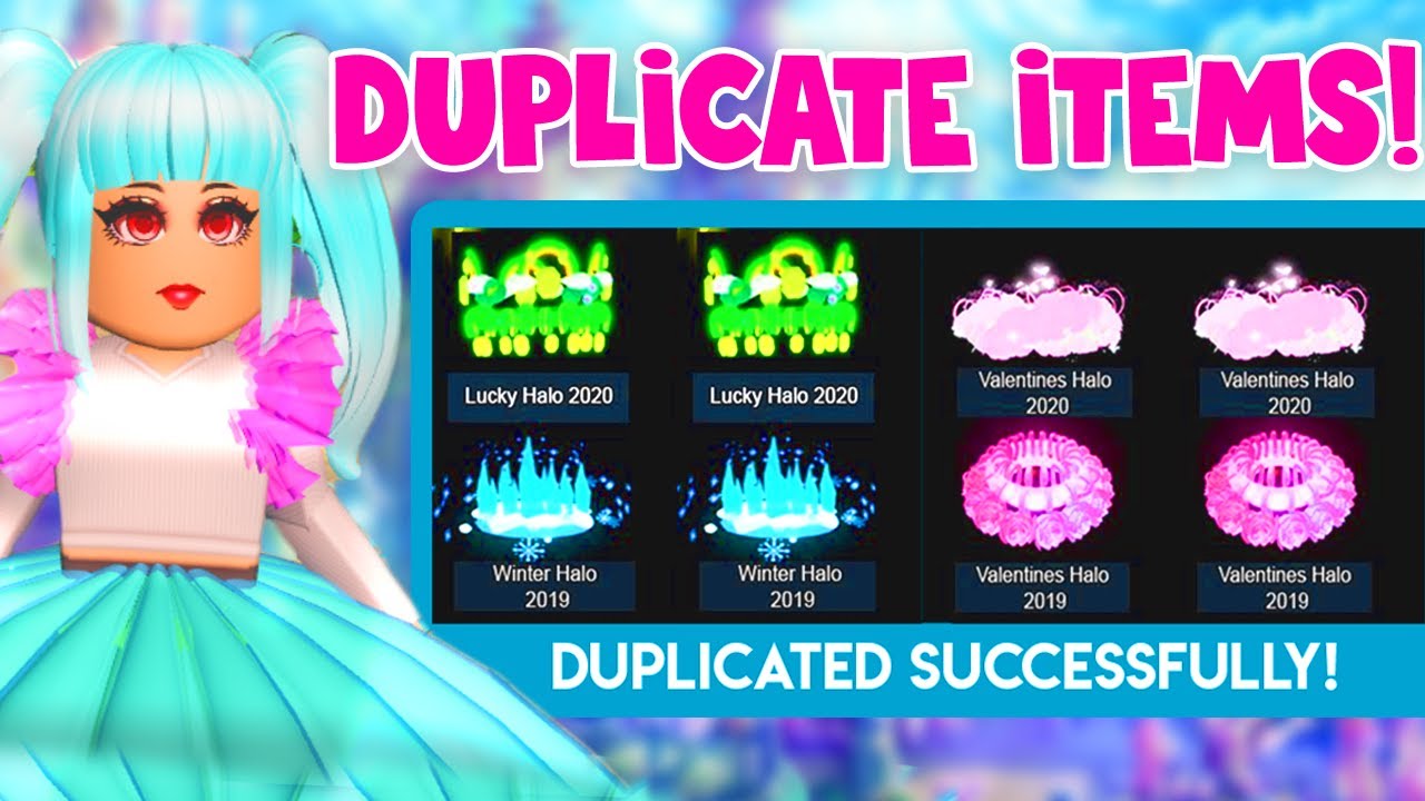 DUPLICATE ITEMS and DIAMONDS in Royale High! UNLIMITED HALOS! (Roblox ...
