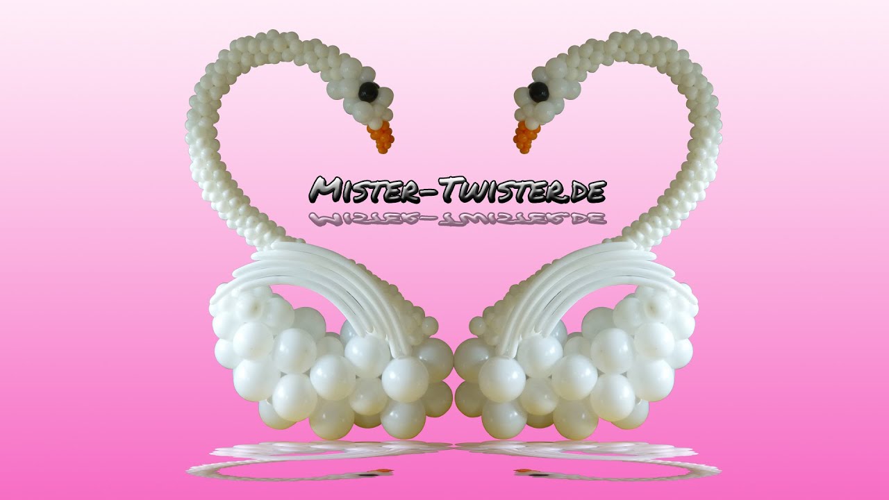 Big balloon swan, decoration, wedding, großer Ballon Schwan, Dekoration ...