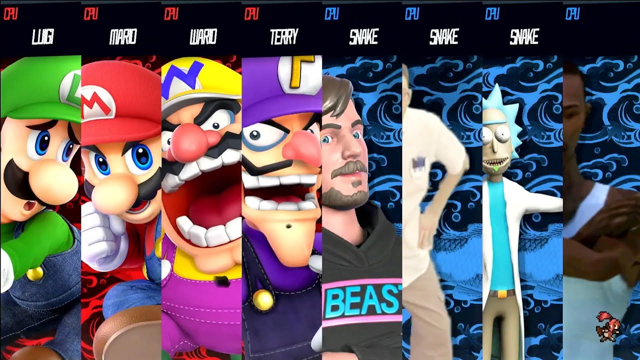 Super Mario vs Mods That are over Snake - Requested Smash Battle - YouTube