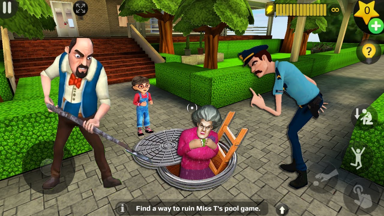 New Nick Power Troll Miss T Big Update Scary Teacher 3D Android ...