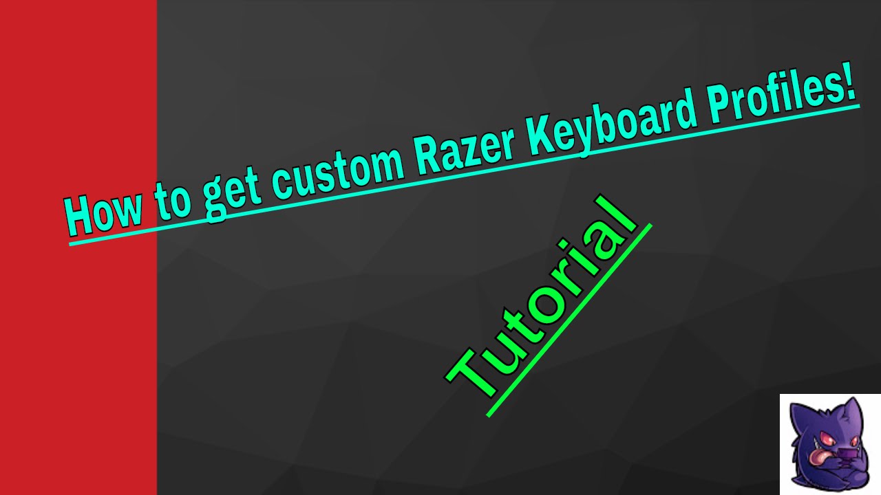 how to get custom razer keyboard profiles! - YouTube