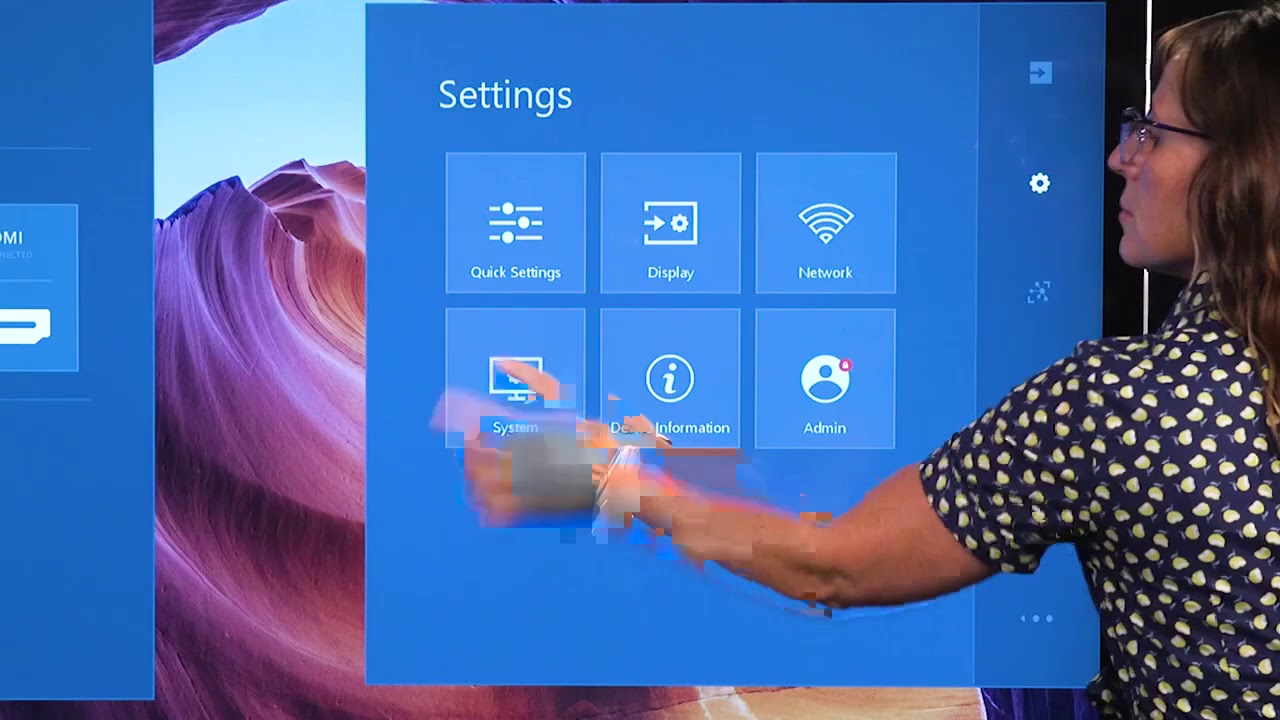 Specifications and User Interface of the Windows collaboration display ...