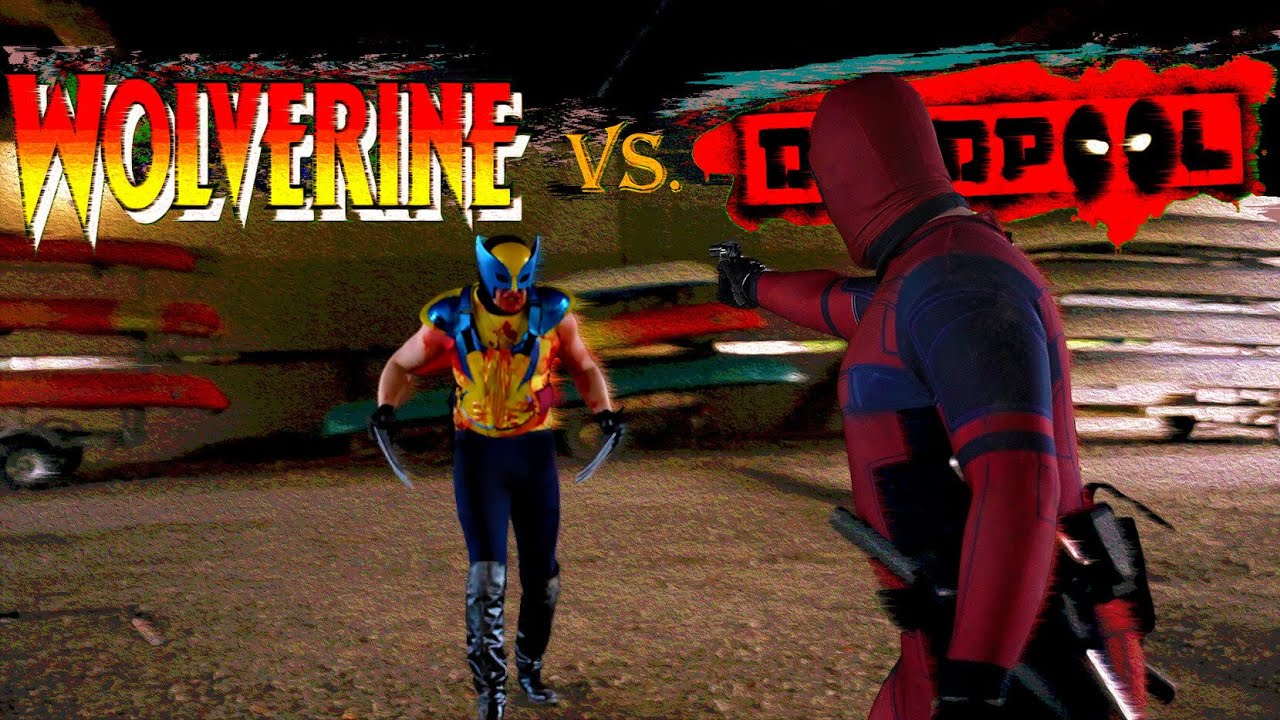 Wolverine vs Deadpool Fight Scene - YouTube