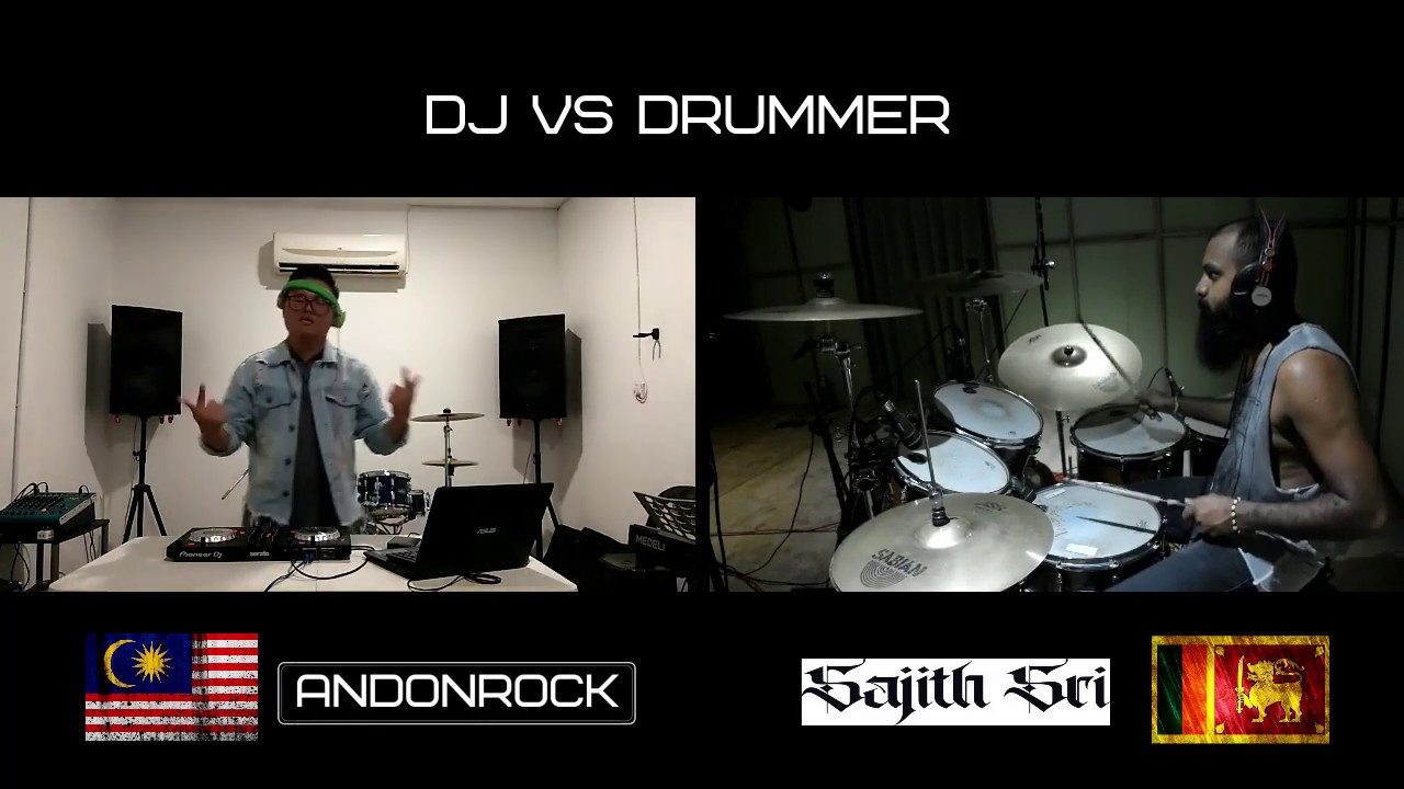 DJ vs Drummer I Malaysian x Sri Lankan - YouTube