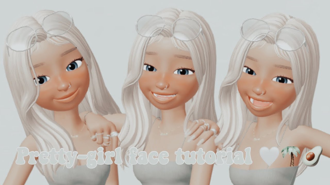 Pretty girl face tutorial🤍Preppy zepto tutorial - YouTube