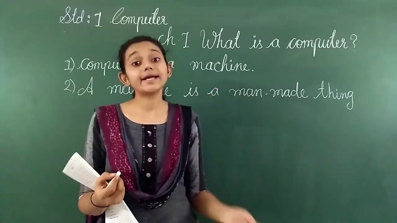 TAPOVAN SCHOOL RAJKOT (EM), STD. -1 COMPUTER CH - 1 PART - 1 - YouTube