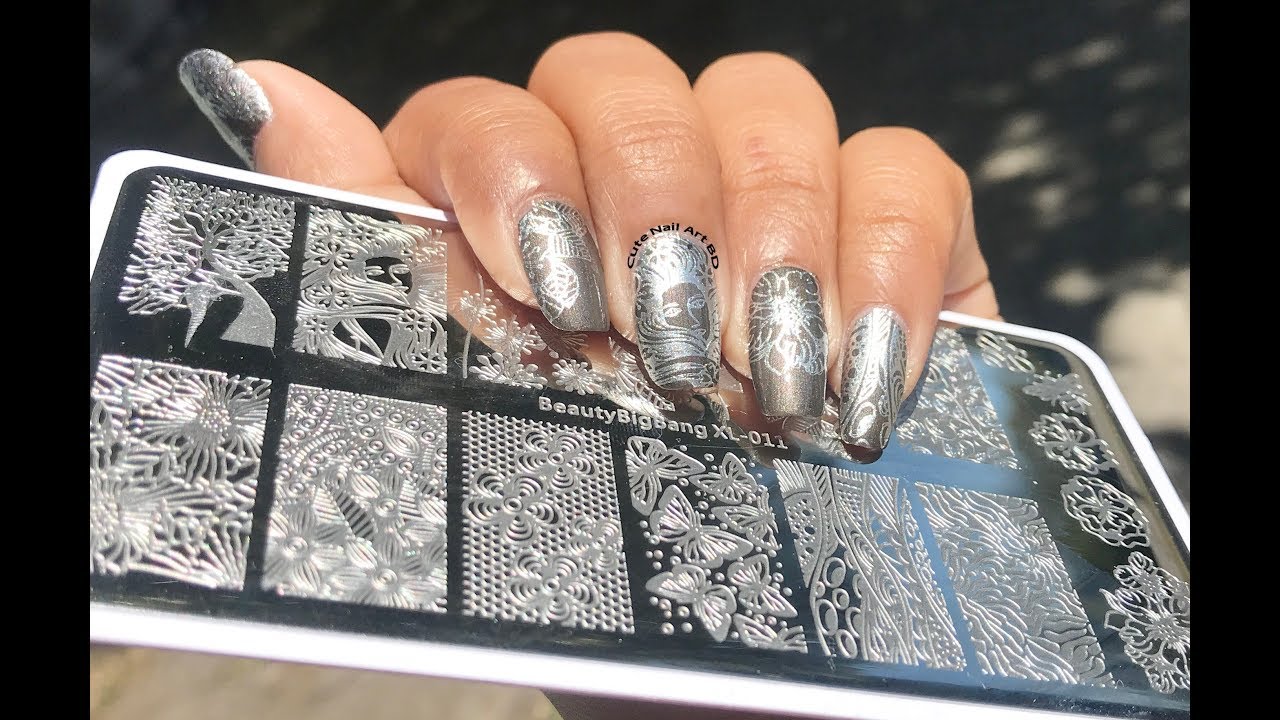 Review of Beauty Big Bang Stamping Plate BBBXL 011 Review 2019 - YouTube