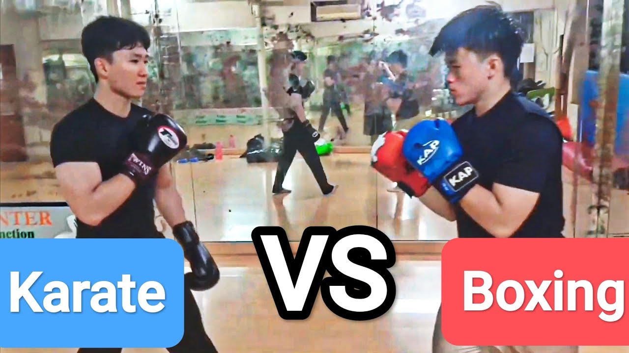KARATE vs BOXING #Karate #boxing #kyokushin #sparring - YouTube