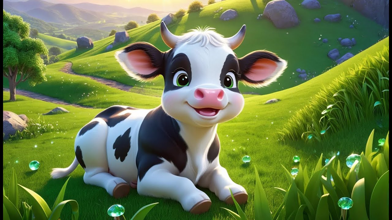 Baby Cow Goes Moo Moo Moo | Cute Farm Animal Song for Toddlers | Fun ...