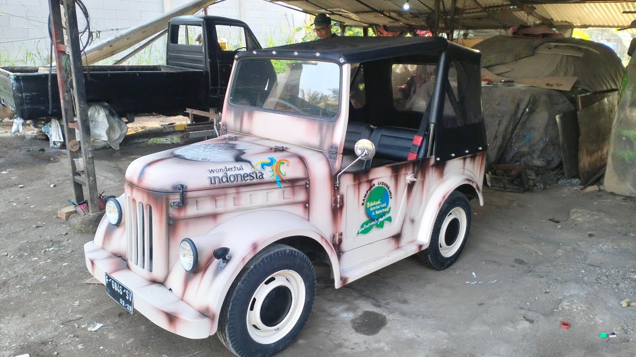 Modifikasi Vixion d robah jadi mobil mini jeep GAZ - YouTube