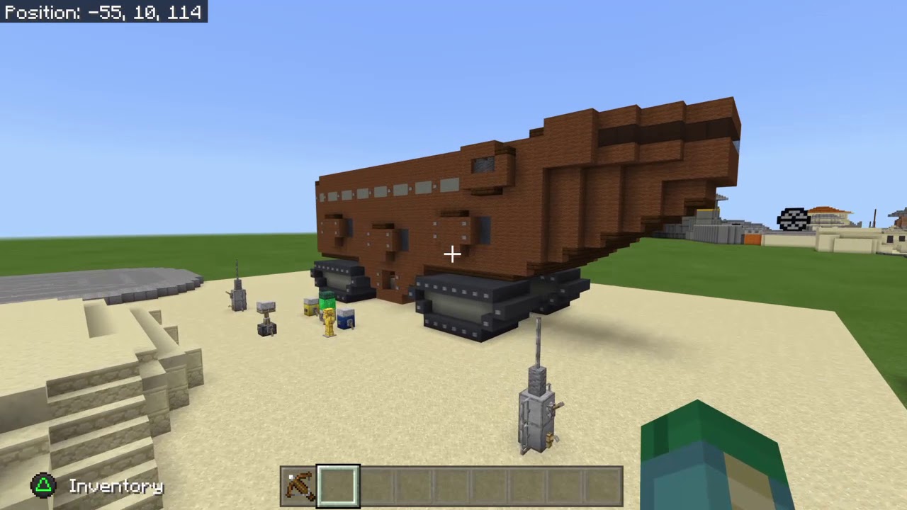 Star wars mos eisley + sandcrawler minecraft - YouTube