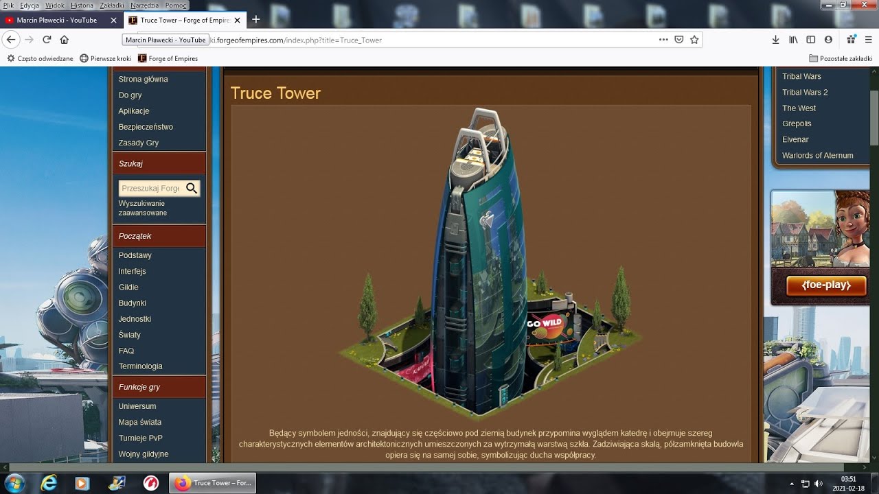 Truce Tower - FOE - YouTube