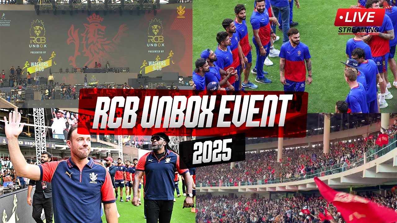 RCB Unbox Event 2025 LIVE Stream | RCB Unbox Event 2025 LIVE Free | RCB ...