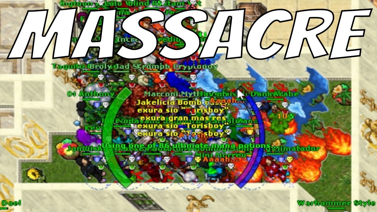 Tibia War Mode - Firmera - YALAHAR MASSACRE - YouTube