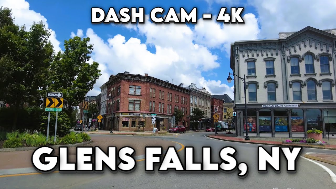 🚗 Glens Falls, New York: Explore City Charm in 4K! 🏙️ - YouTube