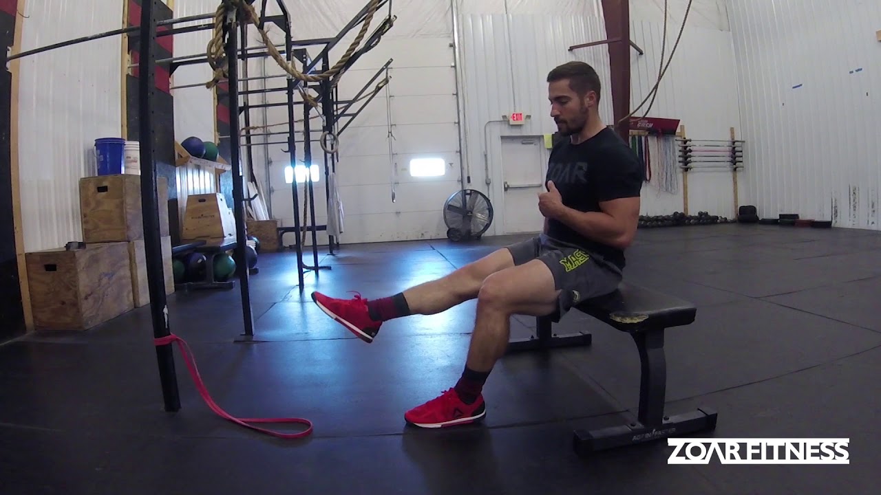 Seated Banded Hamstring Curls - YouTube