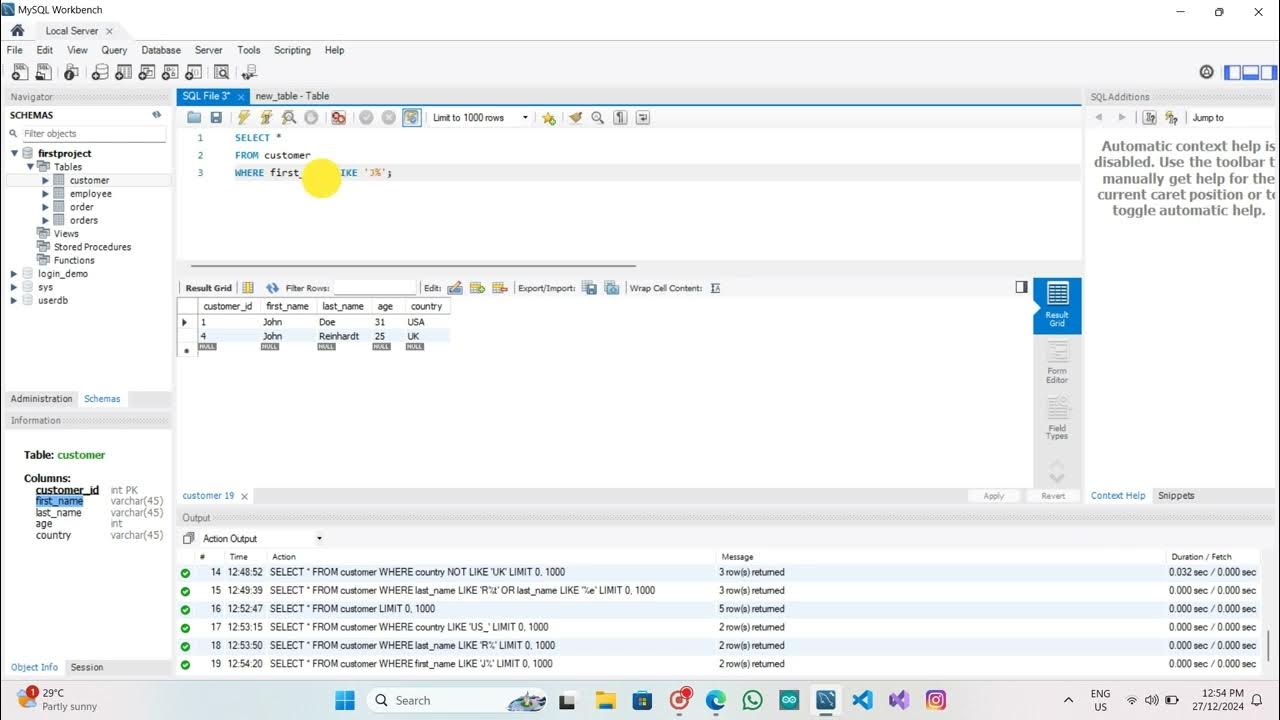 MySQL Project 20: 'SQL Wildcards' Created by Trishanth Kumar - YouTube